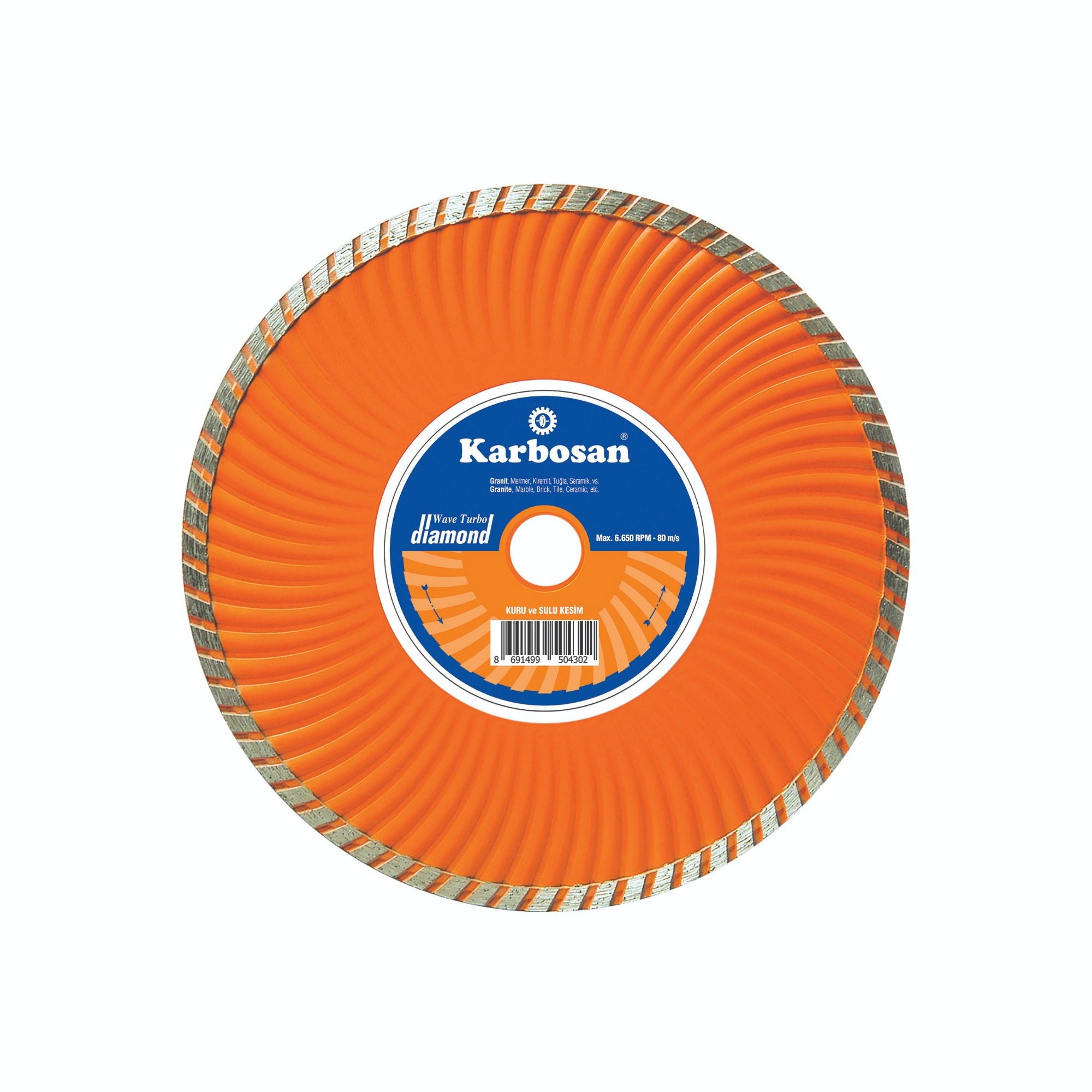 Karbosan 950420 Turbo Kanallı Elmas Kesici 180x2.4– kantisguvenligi
