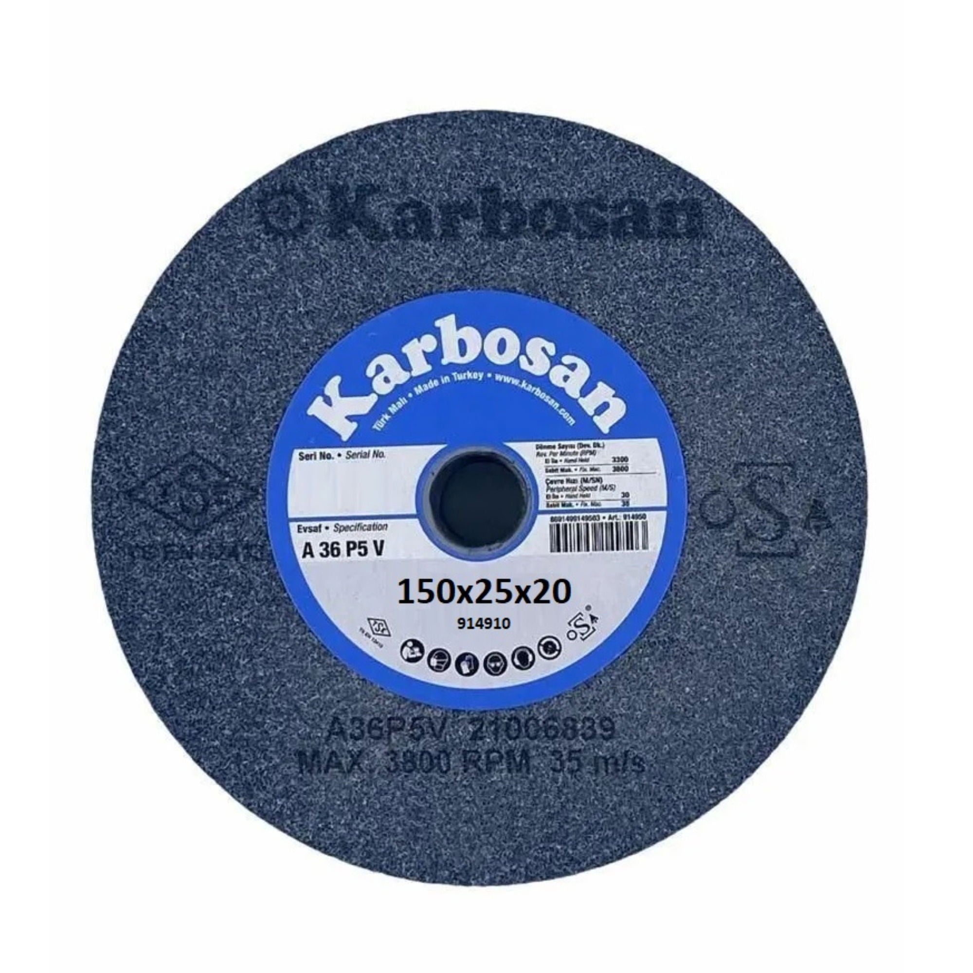 Karbosan 914910 Taşlama Taşı NK 36 150x25x20– kantisguvenligi